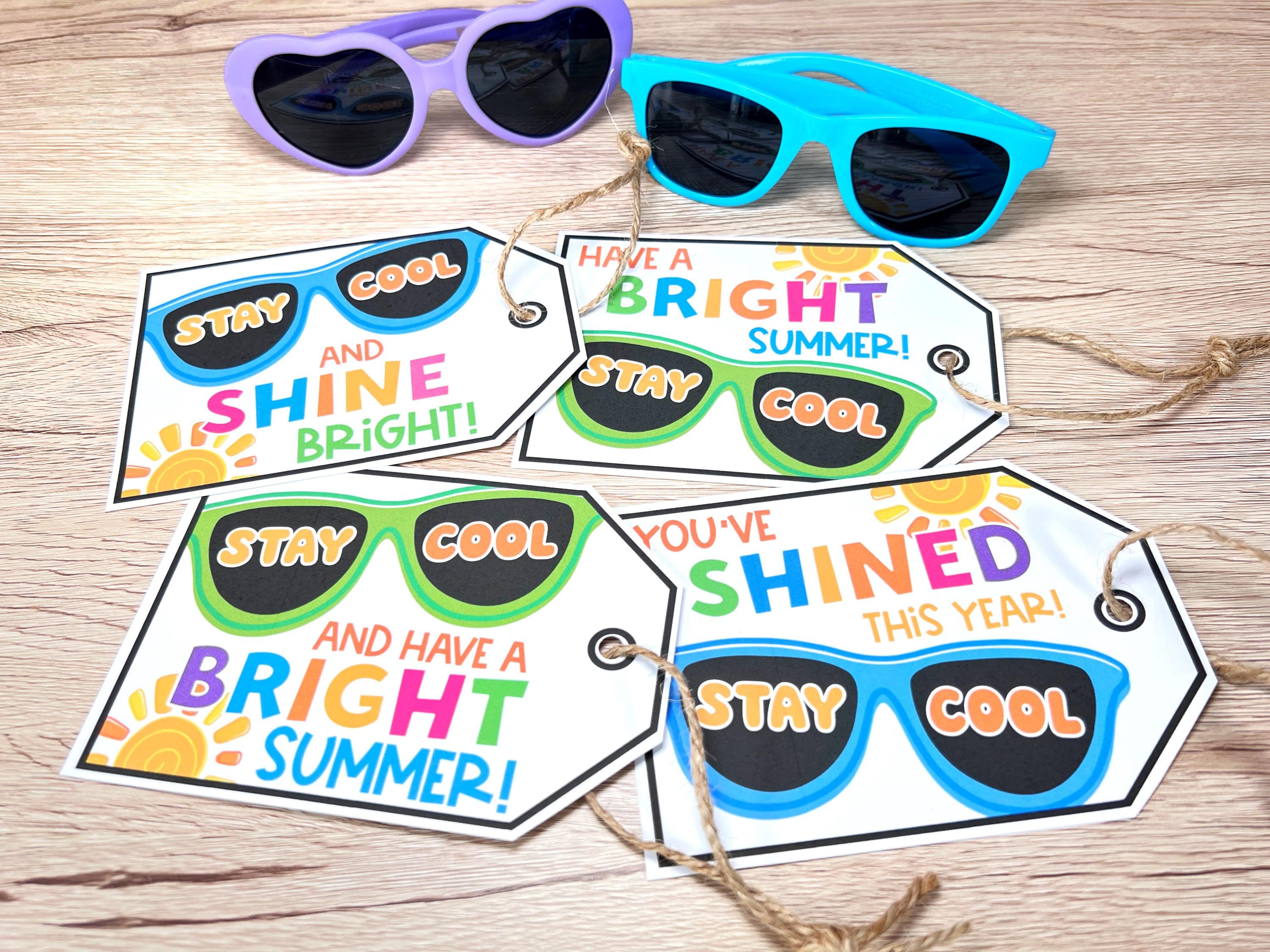 Sunglasses End of Year Gift Tag, Have a Bright Summer, Stay Cool and ...