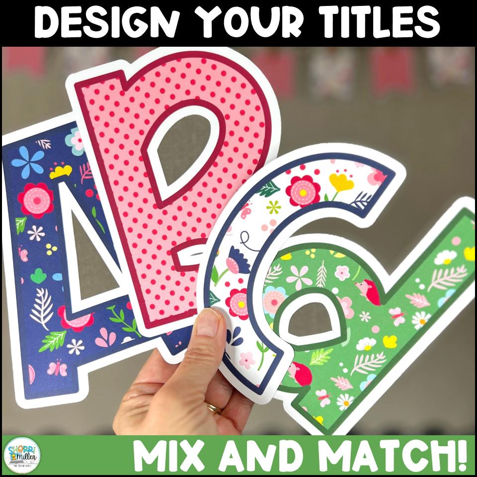 Spring Bulletin Board Letters, April Bulletin Board Ideas, Spring ...