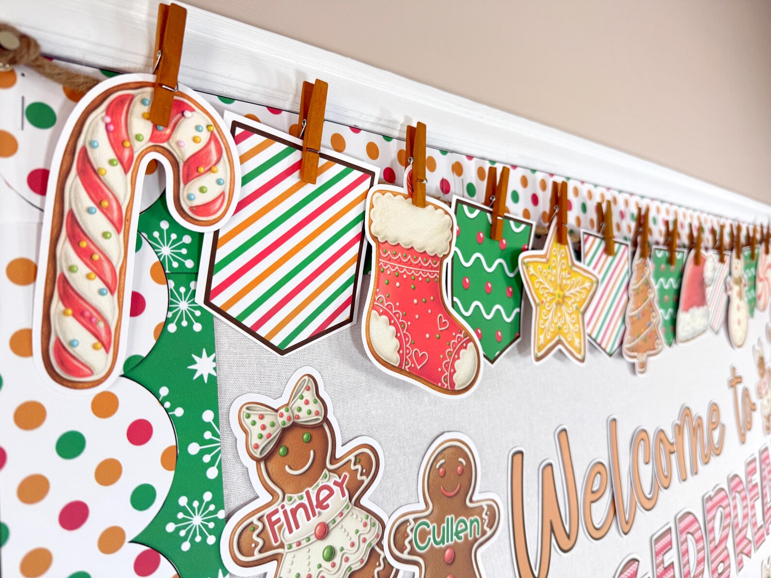 Gingerbread House Bulletin Board Kit and Door Decor, December Bulletin ...
