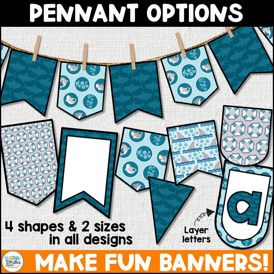 Summer Sharks Bulletin Board Letters, End of Year Bulletin Board Ideas ...