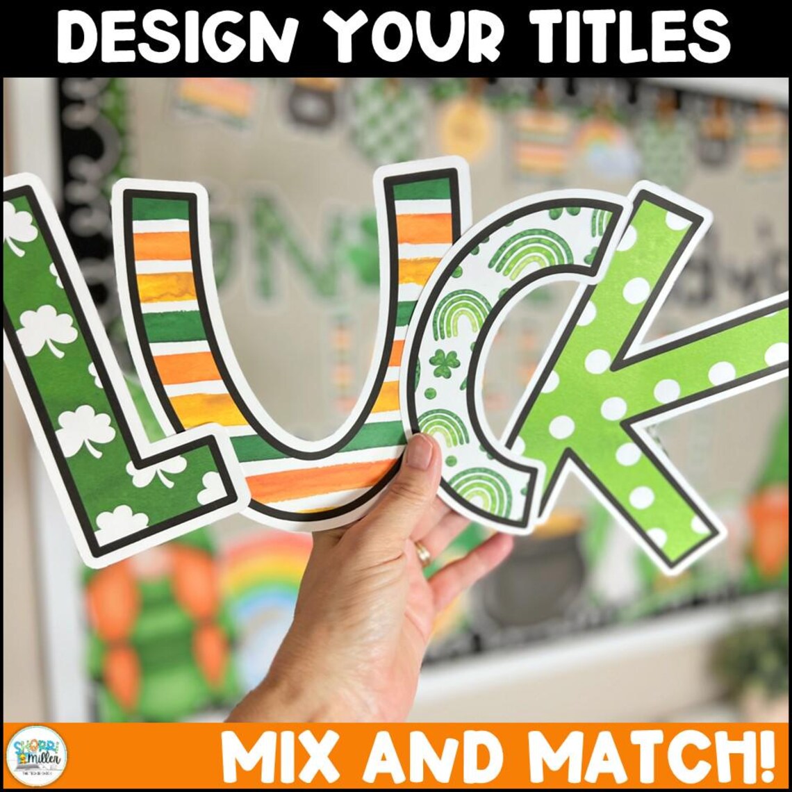 St. Patrick's Day Bulletin Board Letters, A-Z Bulletin Board Letters ...
