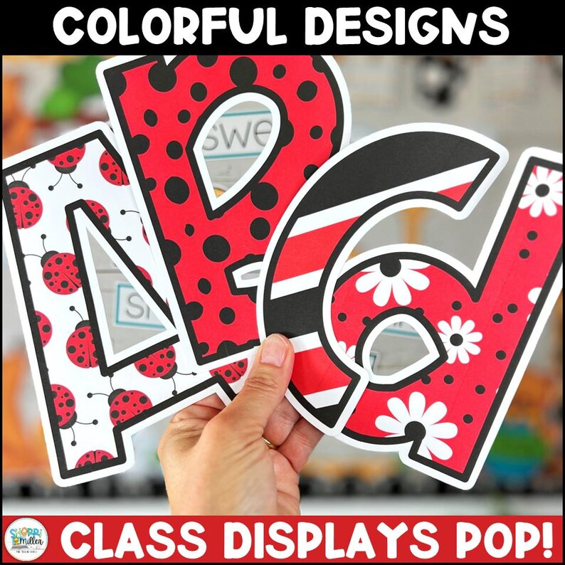 Ladybug Bulletin Board Letters, April & May Bulletin Board Ideas ...
