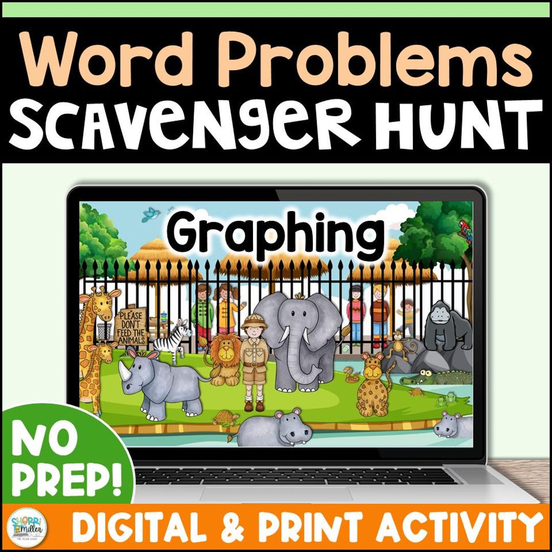 Reading Bar Graphs and Pictographs, Spring Graphing Word Problems, Zoo ...