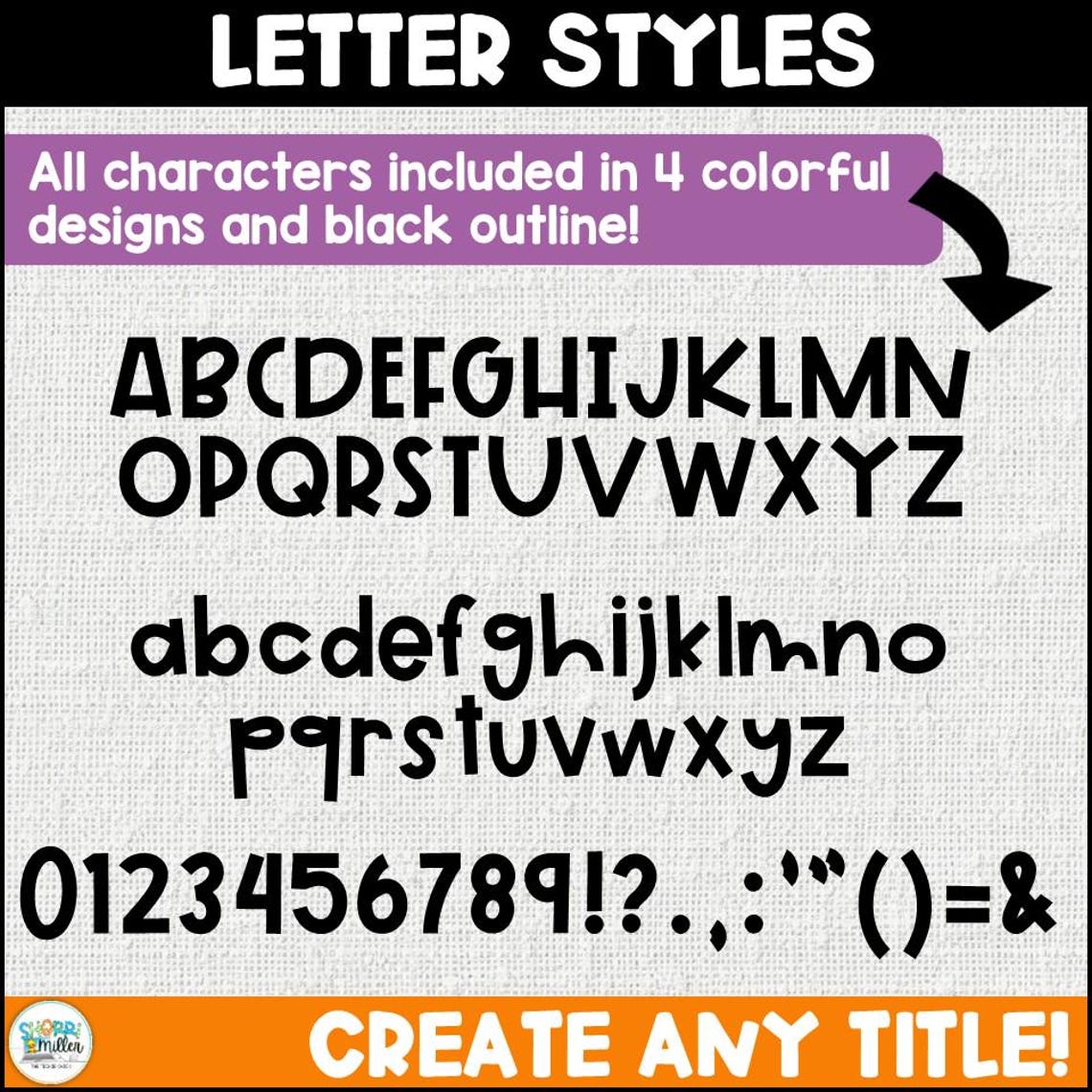 Spooky Halloween Bulletin Board Letters and Ideas, Fall Printable ...