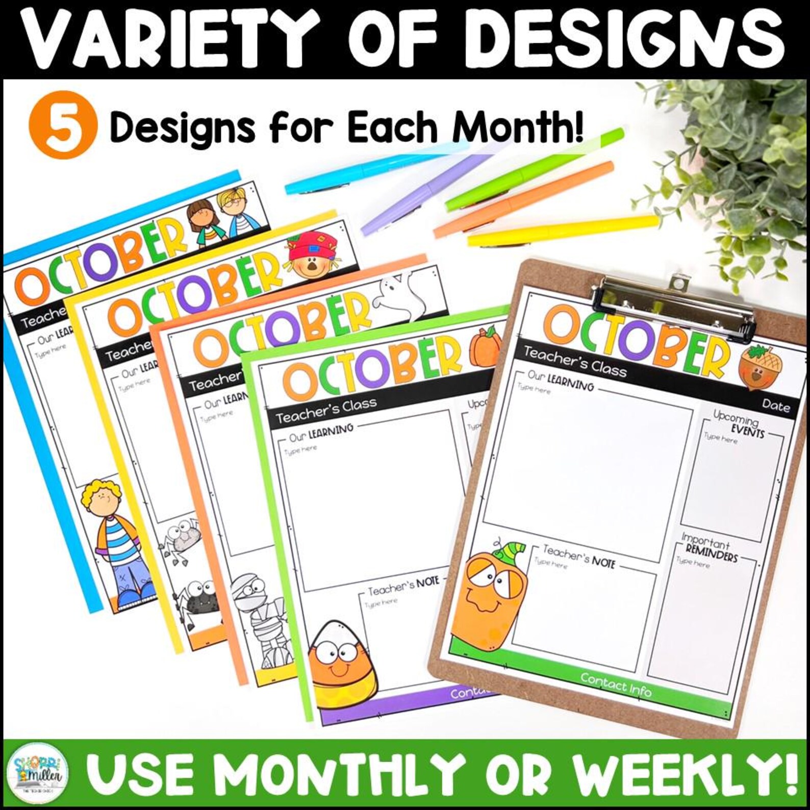 Editable Classroom Newsletter Templates, Weekly or Monthly Newsletters ...