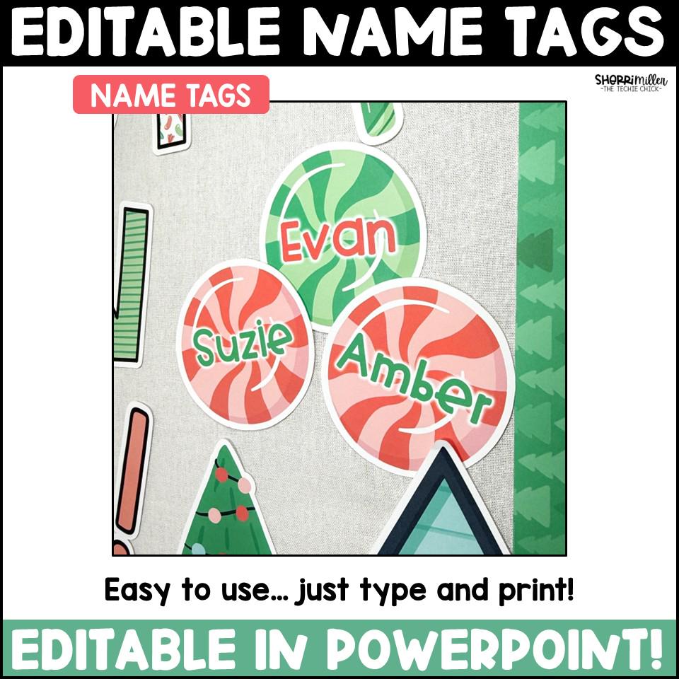 Christmas Candy Cane Bulletin Board Kit & Door Decor, December Bulletin ...