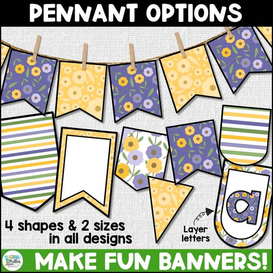 Spring Flowers Bulletin Board Letters, April Bulletin Board Ideas ...