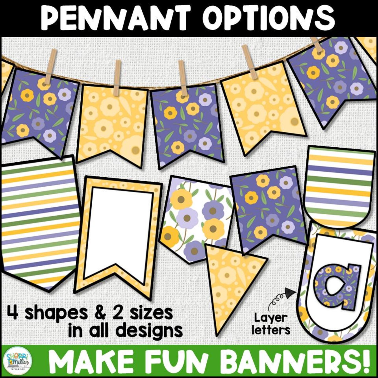 Spring Flowers Bulletin Board Letters, April Bulletin Board Ideas ...