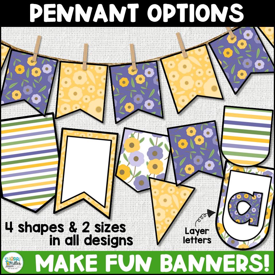 Spring Flowers Bulletin Board Letters, April Bulletin Board Ideas ...