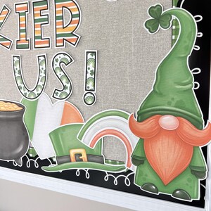 Gnomes St. Patrick's Day Bulletin Board Kit, March Bulletin Board or ...