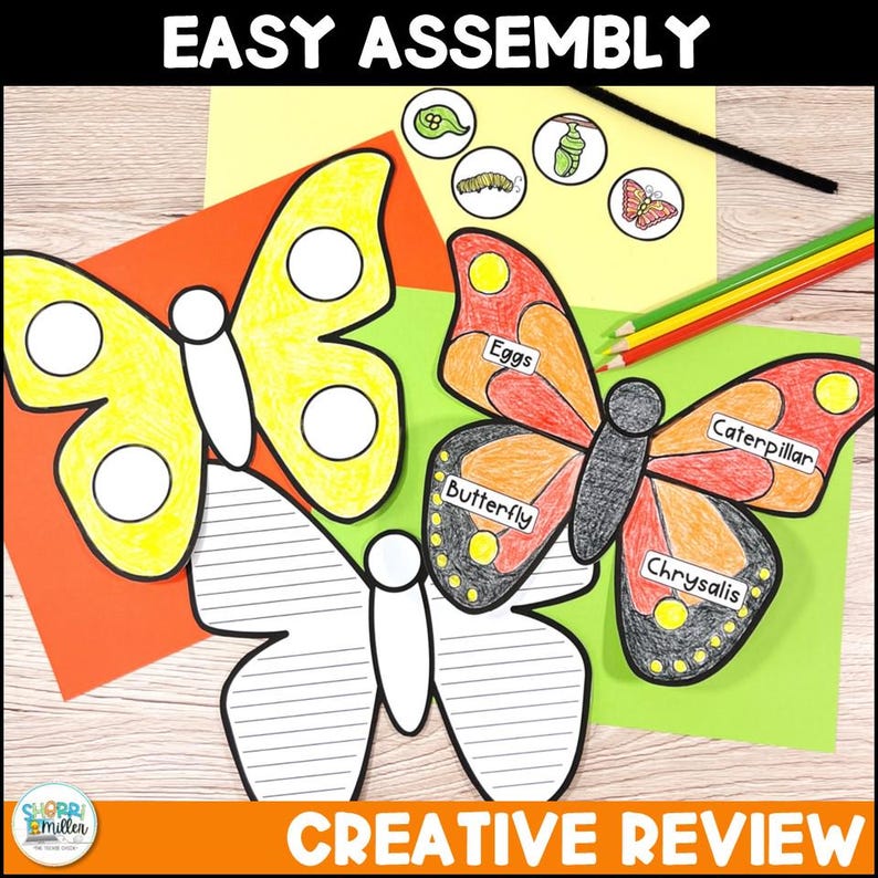 Butterfly Life Cycle Craft, Life Cycle of a Butterfly Writing , 2nd ...