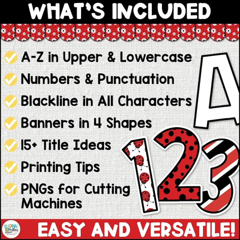 Ladybug Bulletin Board Letters, April & May Bulletin Board Ideas ...