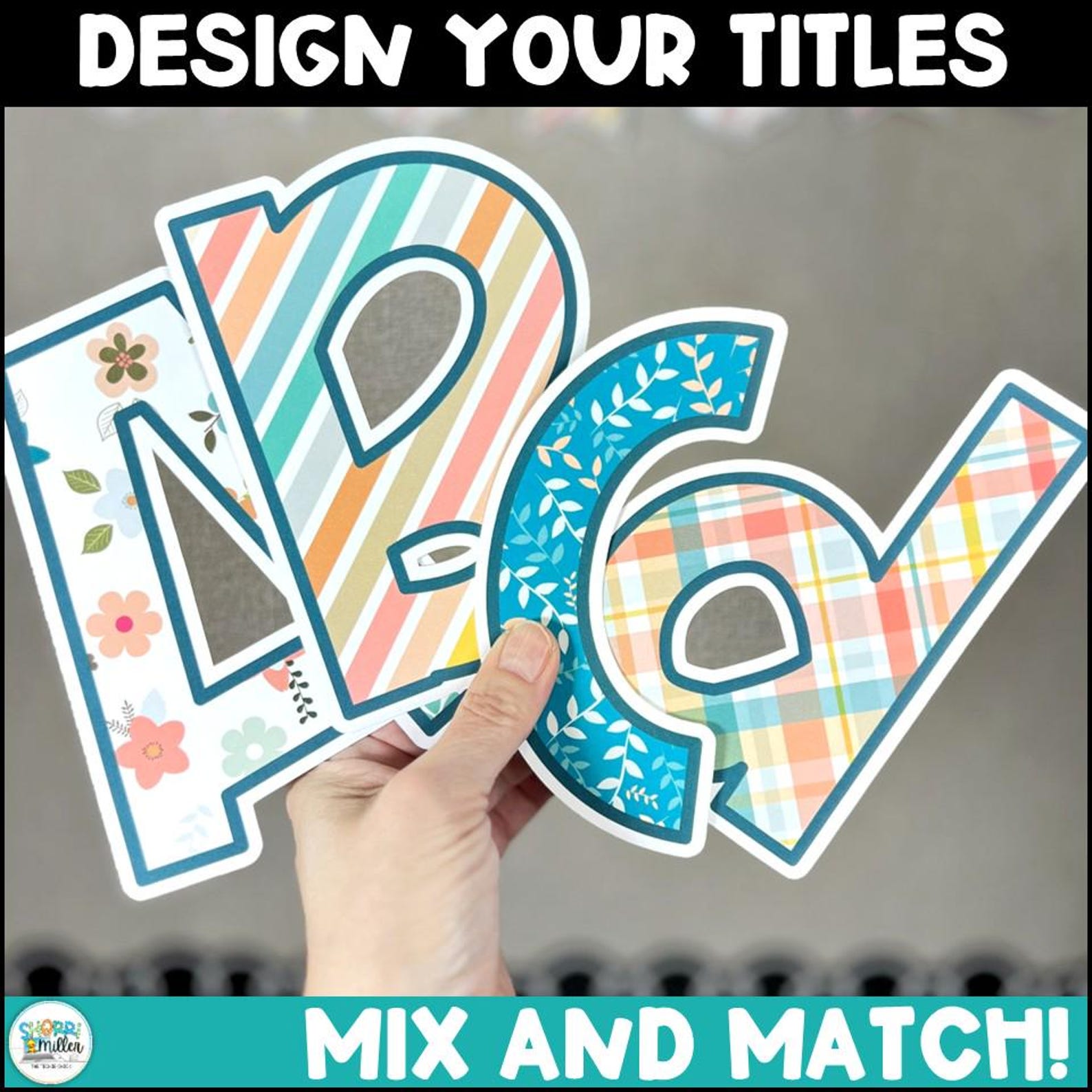 Spring Bulletin Board Letters, Spring Classroom Door Decor, Flower ...