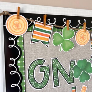Gnomes St. Patrick's Day Bulletin Board Kit, March Bulletin Board or ...