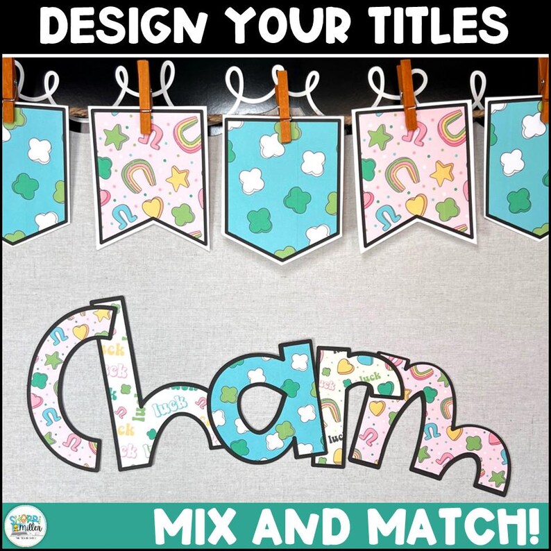 St. Patrick's Day Lucky Charms Bulletin Board Letters, A-Z Bulletin ...