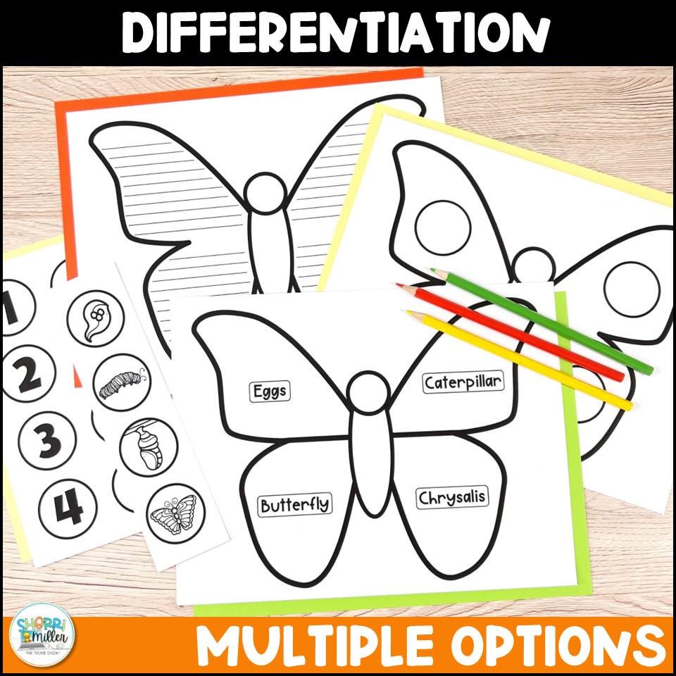 Butterfly Life Cycle Craft, Life Cycle of a Butterfly Writing , 2nd ...