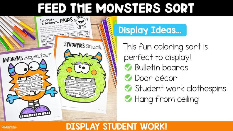 Synonyms and Antonyms Worksheets, 2nd 3rd and 4th Grade and Homeschool ...