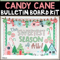 Christmas Bulletin Board Borders: Candy Cane Decor (PDF) - Etsy