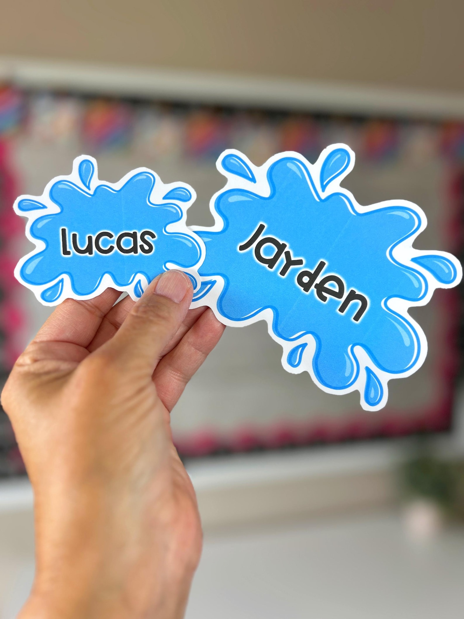Summer Pool Editable Name Tags for Bulletin Board, Student Desk, Cubby ...