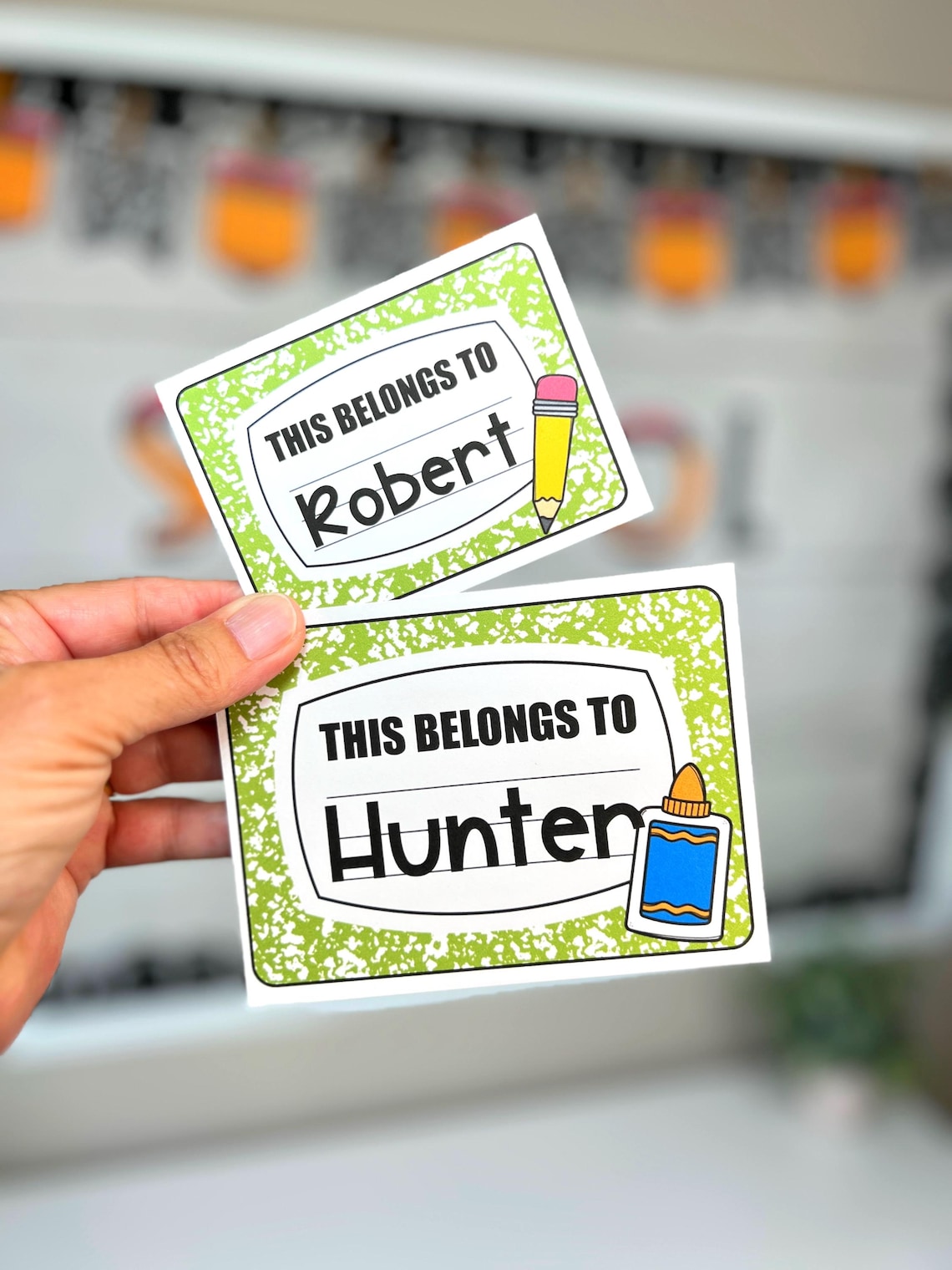 Editable Composition Notebook Name Tags for Back to School Classroom ...