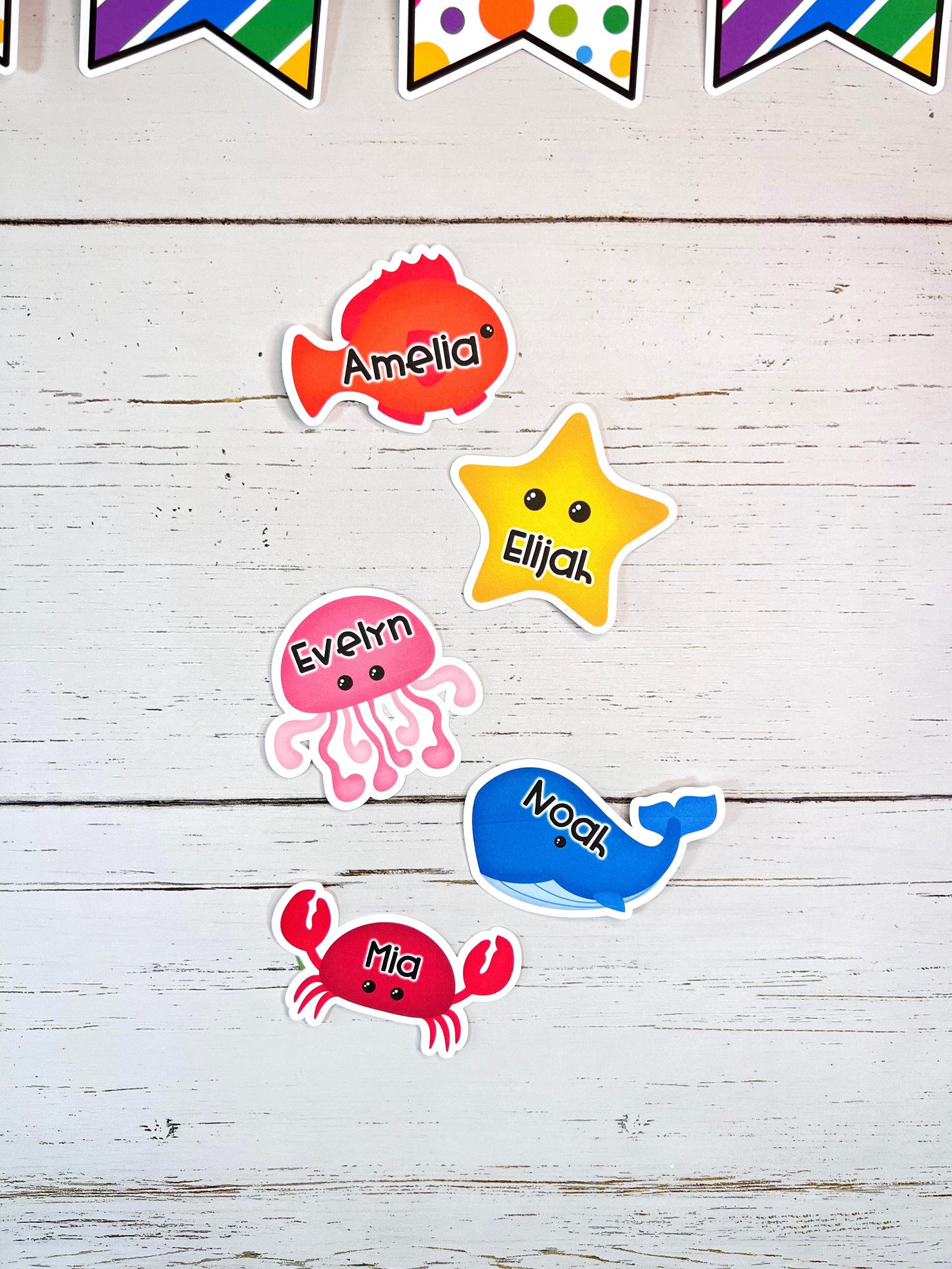 Under the Sea Editable Name Tags for Summer Ocean Bulletin Board ...