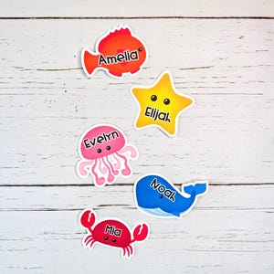 Under the Sea Editable Name Tags for Summer Ocean Bulletin Board ...