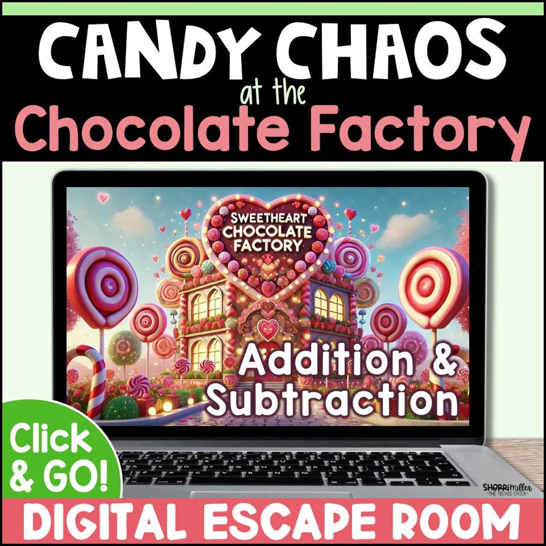 Valentine's Day Math Escape Room for Kids, 2-digit Addition ...