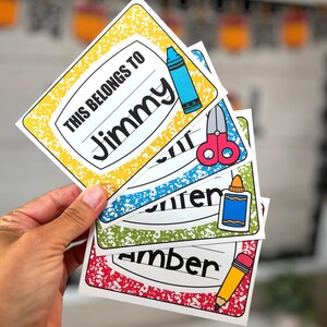 Editable Composition Notebook Name Tags for Back to School Classroom ...