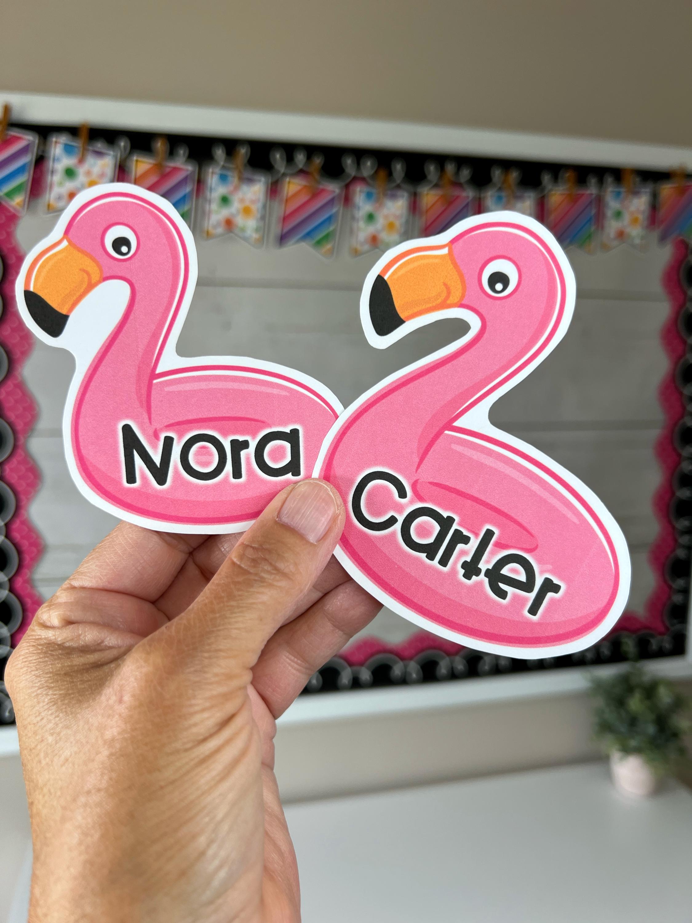 Summer Pool Editable Name Tags for Bulletin Board, Student Desk, Cubby ...
