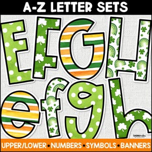 St. Patrick's Day Bulletin Board Kit, March Decor Bundle, Spring Door ...