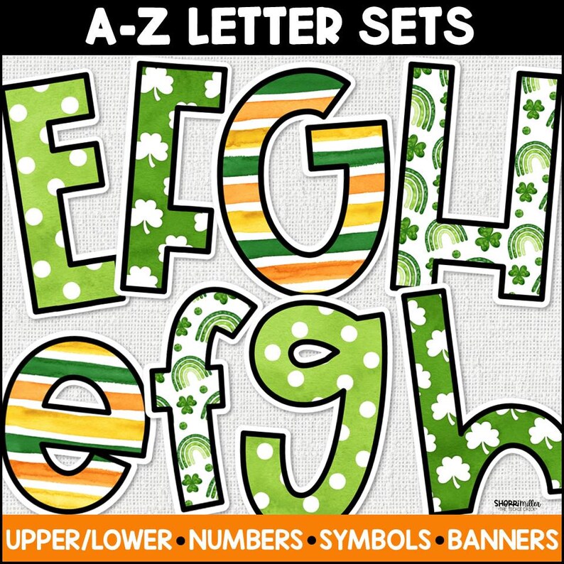 St. Patrick's Day Bulletin Board Kit, March Decor Bundle, Spring Door ...