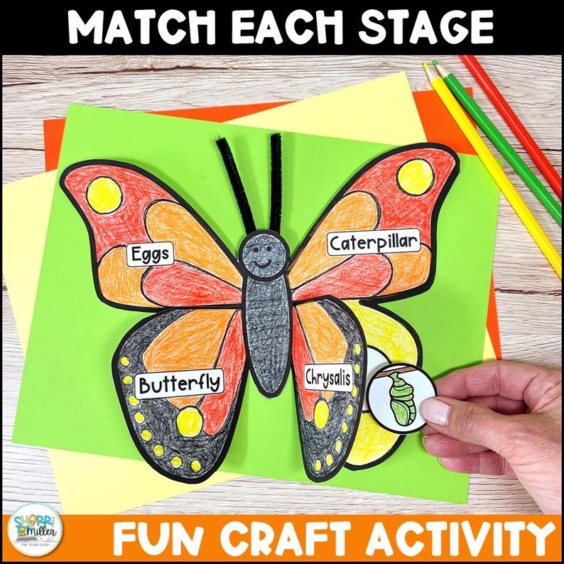 Butterfly Life Cycle Craft, Life Cycle of a Butterfly Writing , 2nd ...