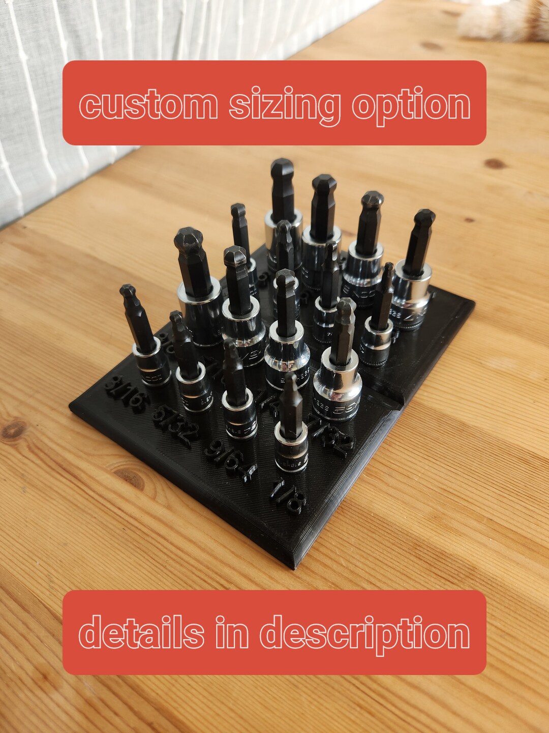 Custom Allen Socket Organizer - Etsy