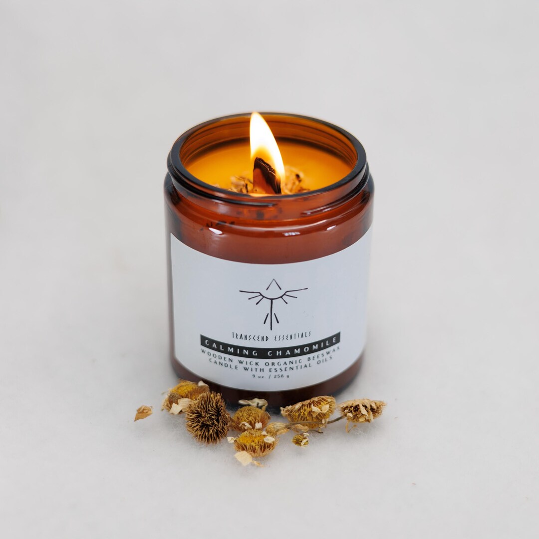 Organic Beeswax Candle With Essential Oils - Etsy