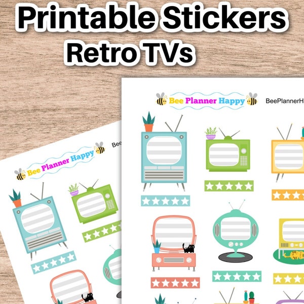 Retro Stickers - Etsy