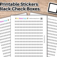 100 Lined Full Box Planner Sticker, Full Box Daily Planner Sticker ...