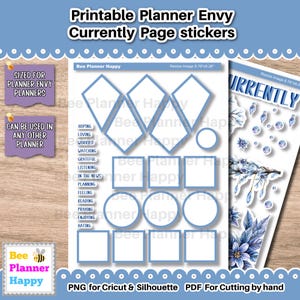 Printable Winter Currently Page Stickers for Planner Envy, Planners and ...