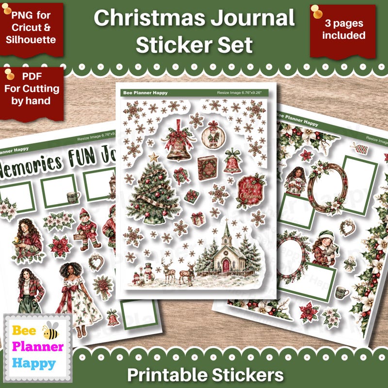 Holiday Stickers - Etsy