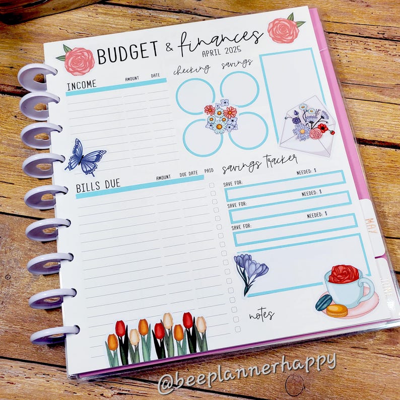 Printable Budget Page Planner Stickers ~ Printable Stickers Aqua Boxes ...