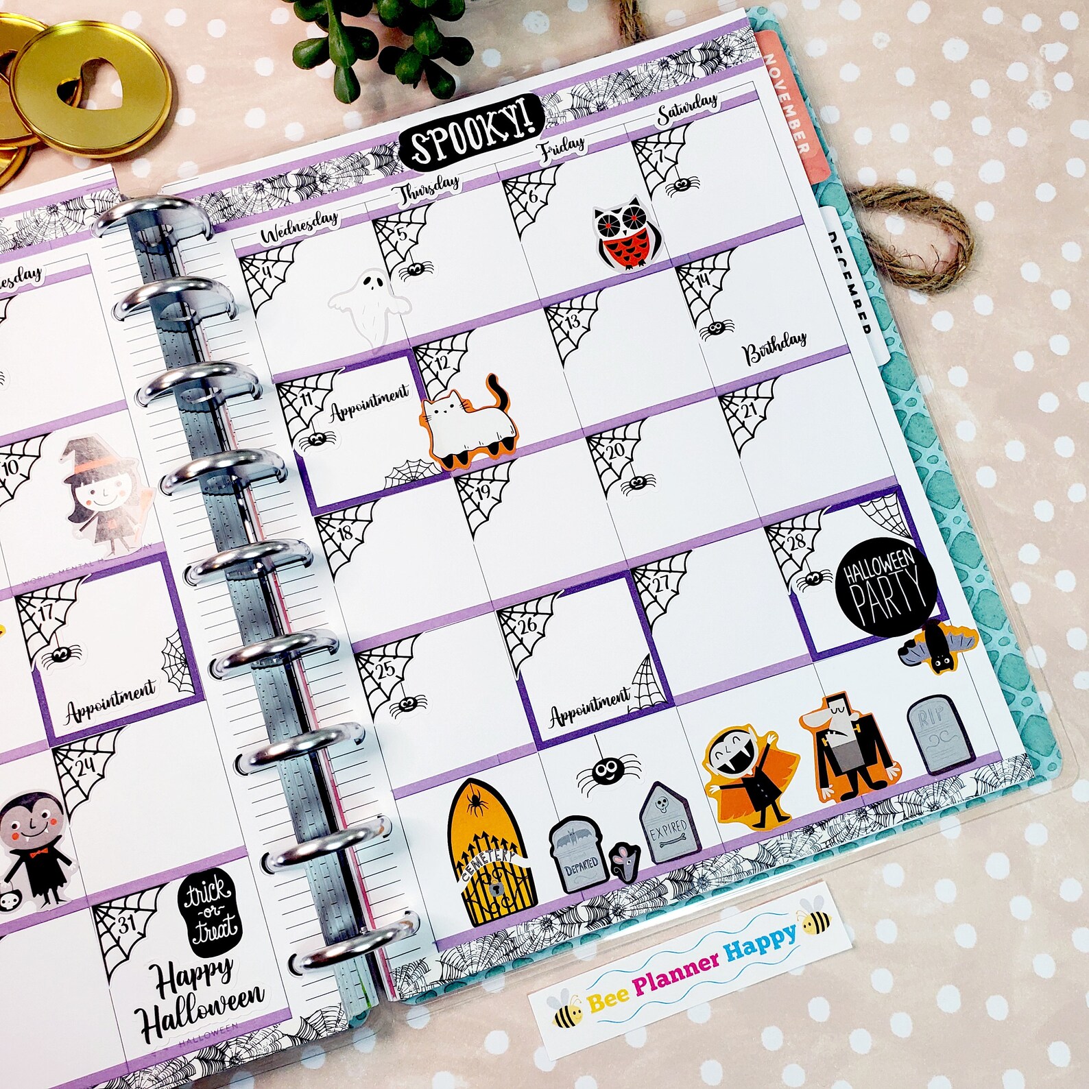 Printable Cobweb Spider Date Stickers, Date Covers for Redating ...