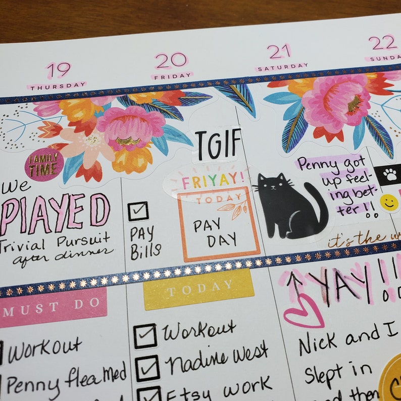 Printable Black Check Boxes for to Do Lists ~ Individual Square Sticker for Planners, Journals ...