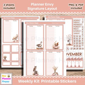 Printable Planner Envy Signature Layout | Fall Pumpkins and Woodland ...