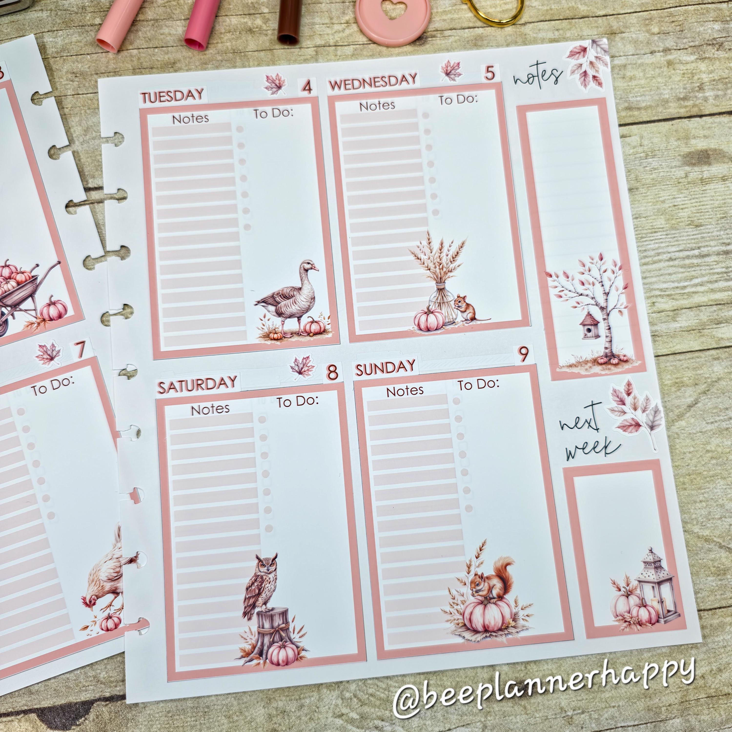 Printable Planner Envy Signature Layout | Fall Pumpkins and Woodland ...
