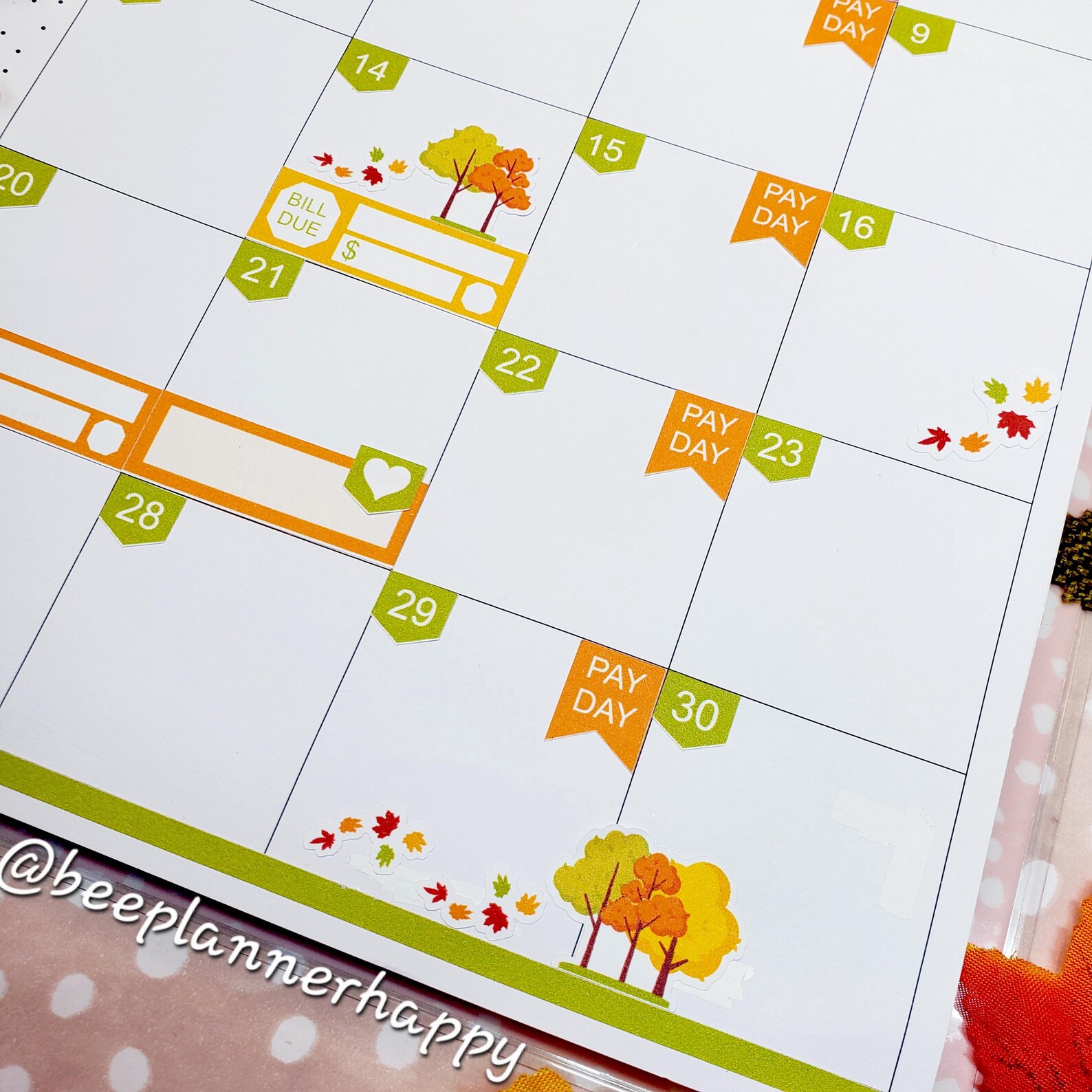 Printable Monthly Bills Stickers Set ~ Cute Fall Hedgehogs ~ November ...
