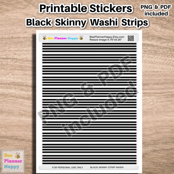 Black Washi Tape - Etsy