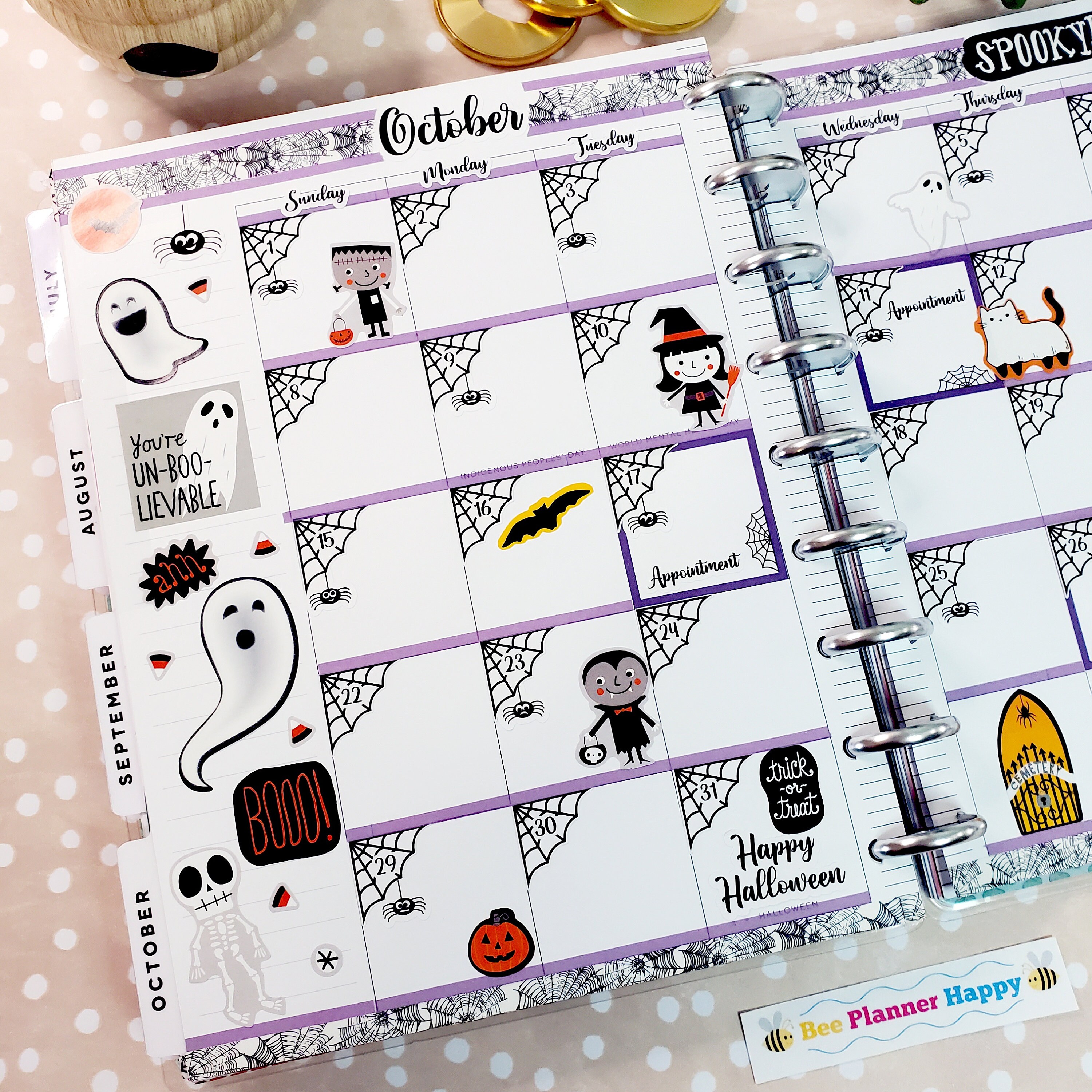 Printable Cobweb Spider Date Stickers, Date Covers for Redating ...