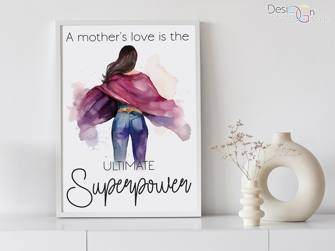 Personalized Superhero Mom Mum Mother's Day Gift Love is Superpower ...