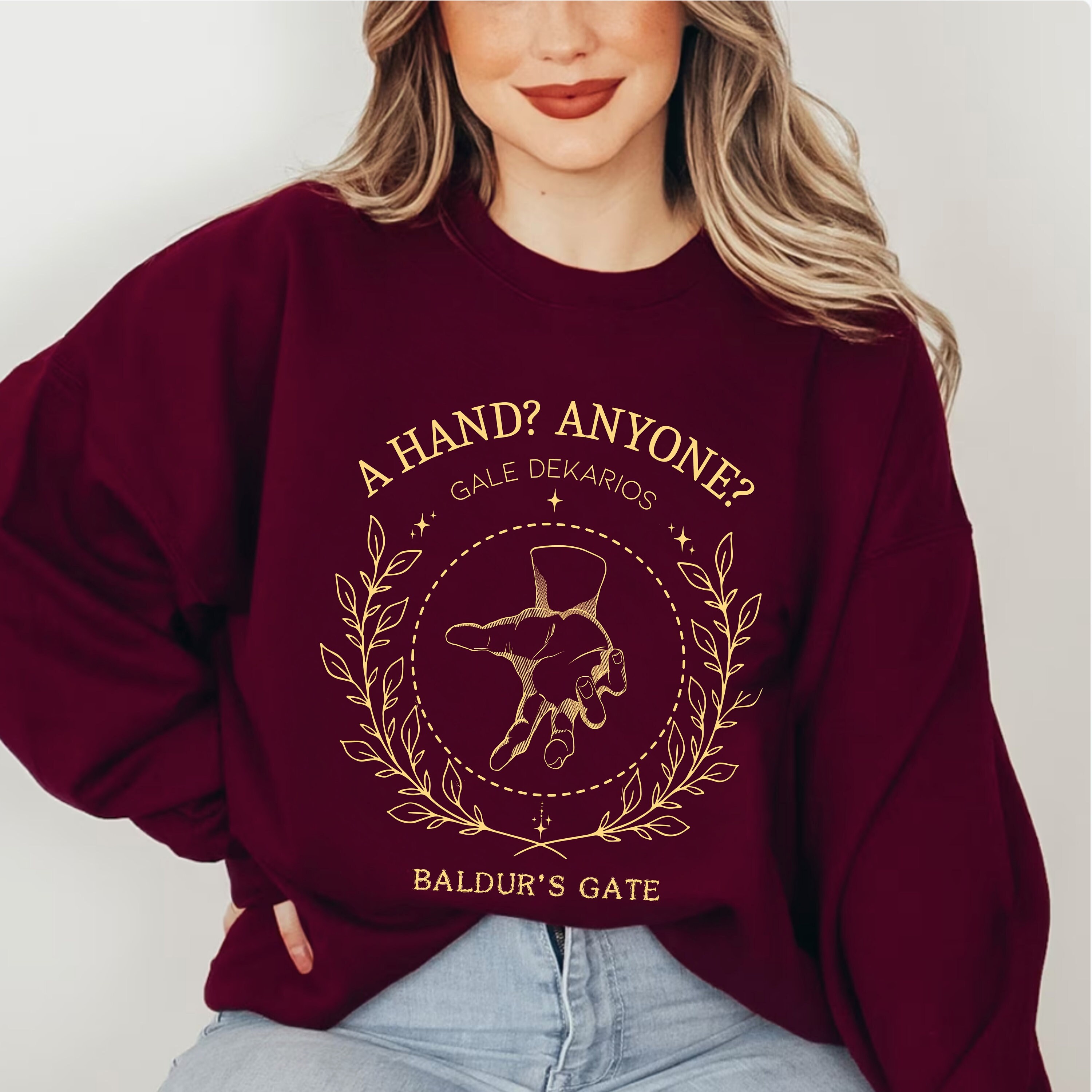 A Hand Anyone Gale Baldurs Gate 3 Sweatshirt, BG3, Gales Hand, Gale ...