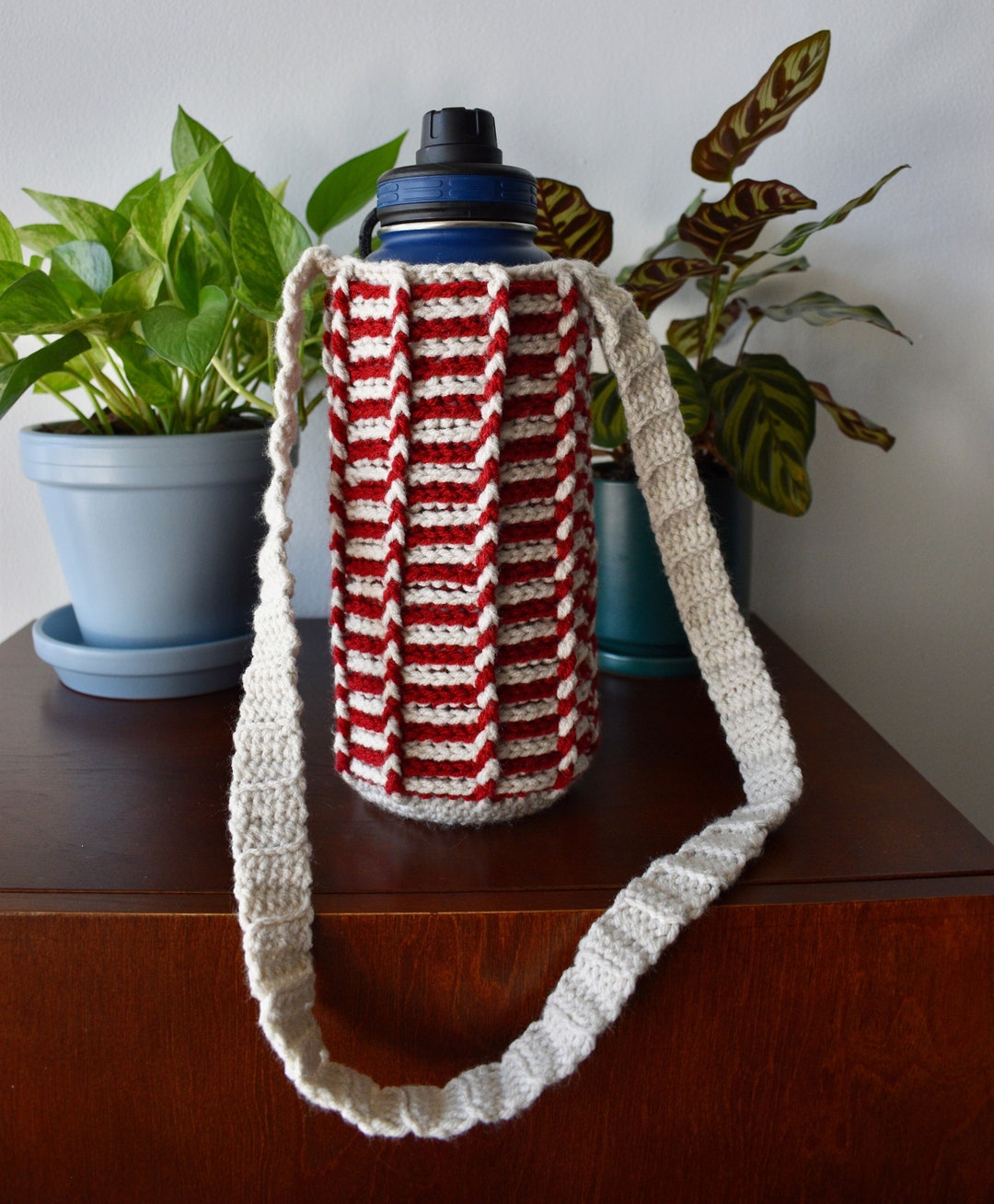 Crochet Water Bottle Cozy Pattern by Forged With Yarn - Crochet H2O ...