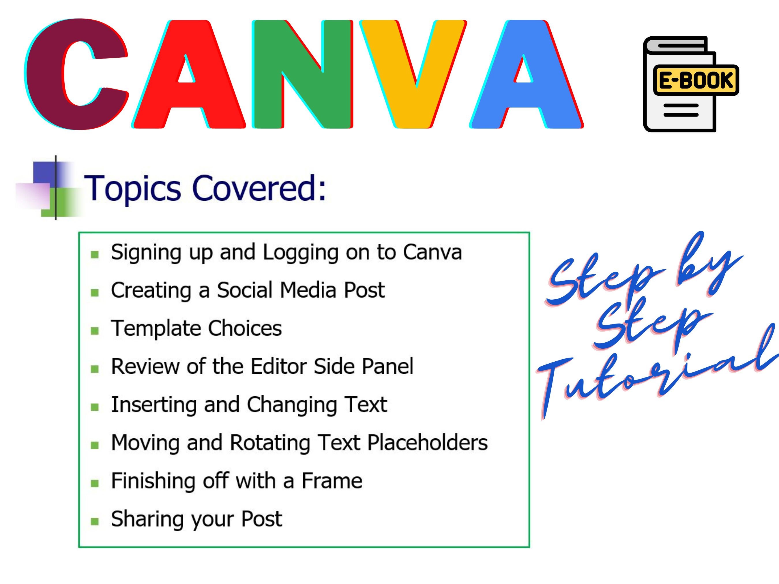 Getting Started With Canva Beginners Guide Create Your Own Covers Posters And Social Media